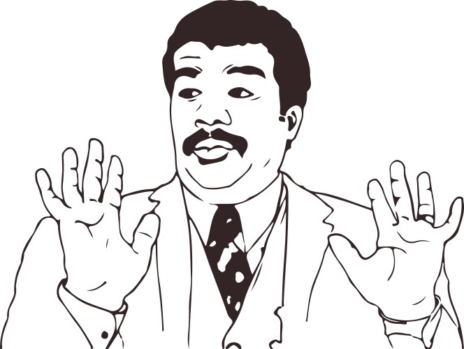 Accepted guy meme face for any design Royalty Free Vector