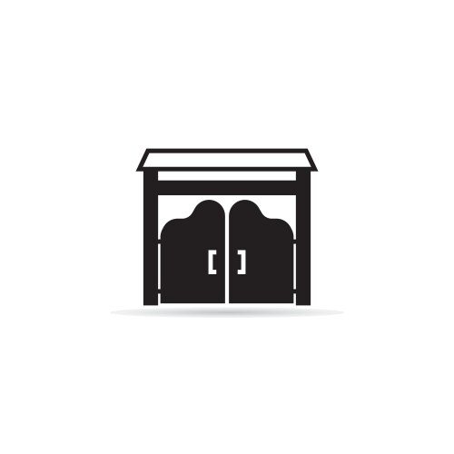 House gate icon Royalty Free Vector Image - VectorStock