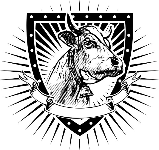 Highland cow Royalty Free Vector Image - VectorStock