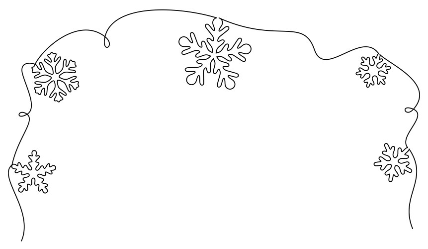 Snow Border Clip Art