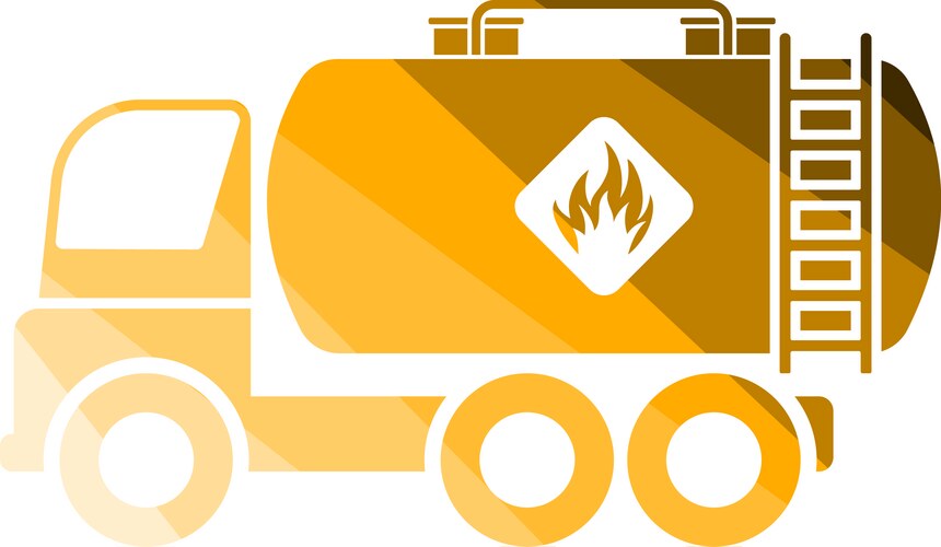 Fuel tank truck icon Royalty Free Vector Image
