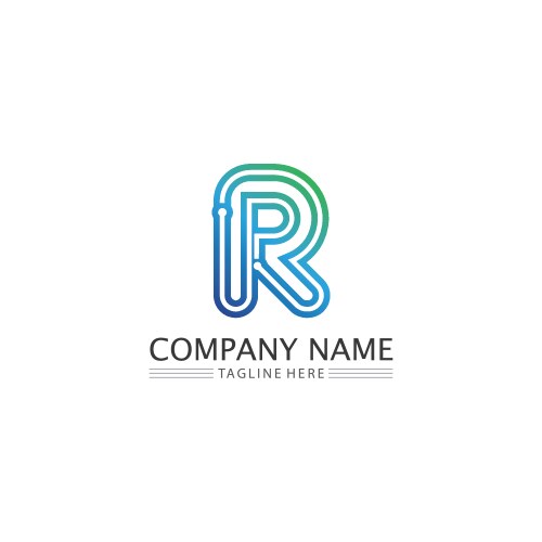 R letter arrow icon Royalty Free Vector Image - VectorStock