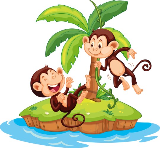Cute cartoon monkey Royalty Free Vector Image - VectorStock
