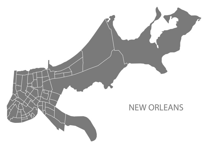 Map of New Orleans Vector Images (over 210)
