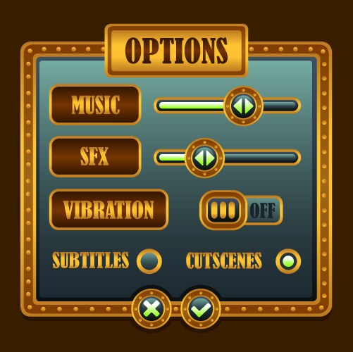 Game Menu Buttons Vector Images (over 8,400)