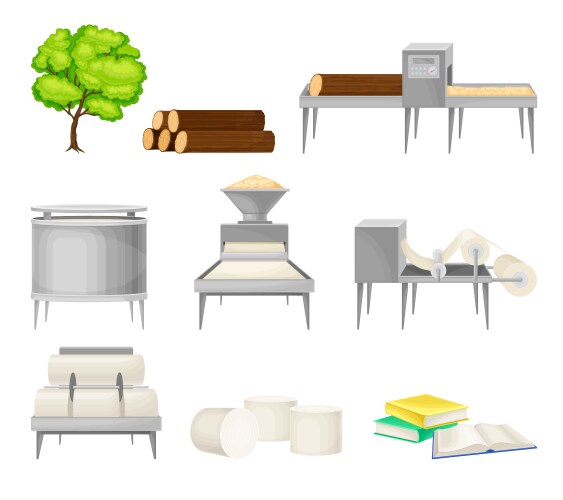 Paper Mill Factory Vector Images (over 200)