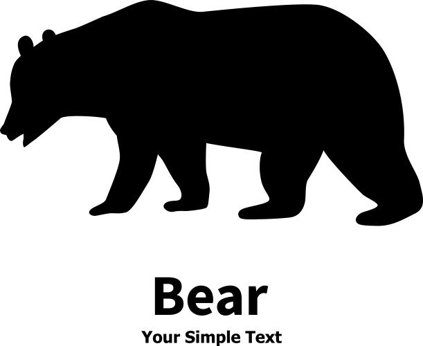 Brown bear cartoon animal Royalty Free Vector Image