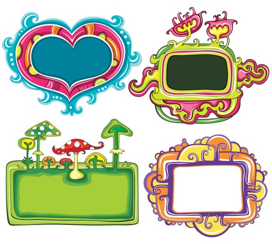Cute coffee frame Royalty Free Vector Image - VectorStock