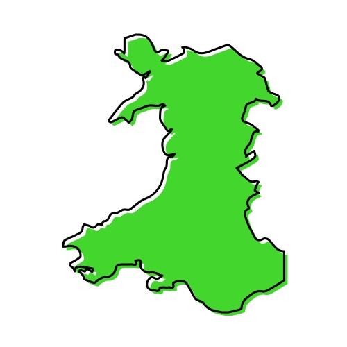 Outline Map of Wales Vector Images (over 1,000)