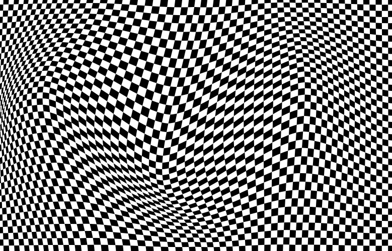 Abstract square op art pattern decorative design Vector Image