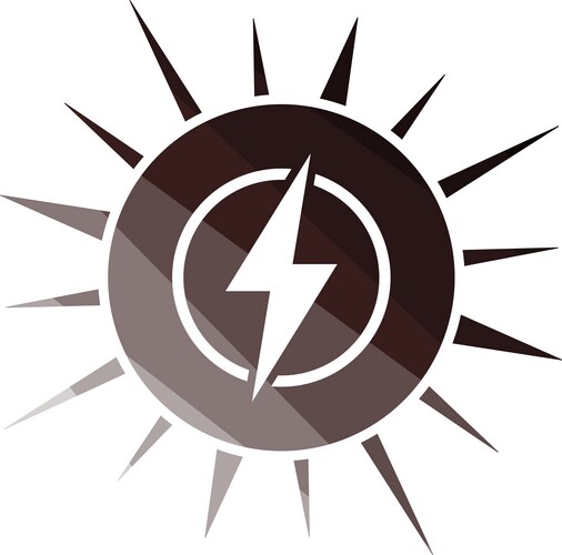 Solar energy icon Royalty Free Vector Image - VectorStock