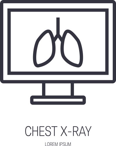 X ray icons Royalty Free Vector Image - VectorStock