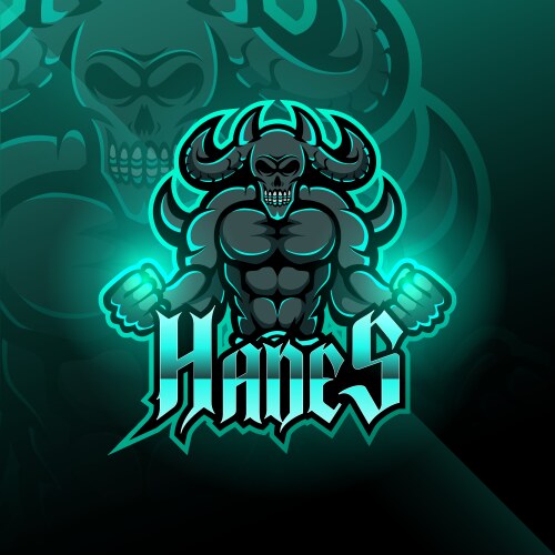 Shadow gamer esport mascot logo Royalty Free Vector Image