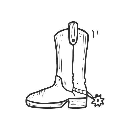 Cowboy Boots Outline Vector Images (over 2,600)