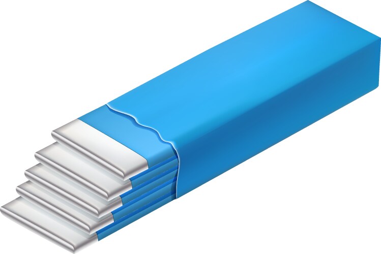 Gum pellets pack composition Royalty Free Vector Image