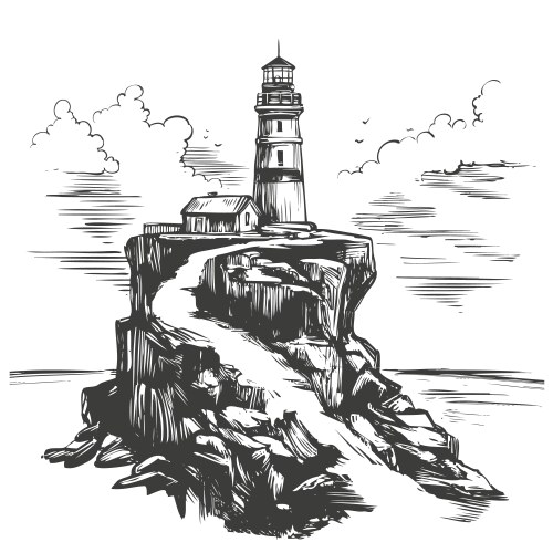 Lighthouse Royalty Free Vector Image - VectorStock