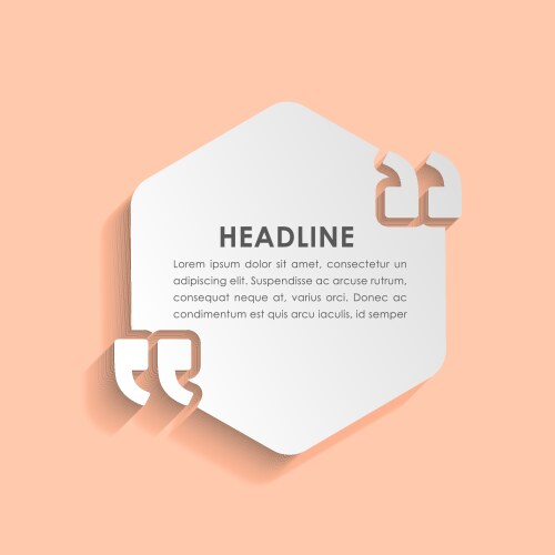 Quotes in quotation marks on stickers Royalty Free Vector