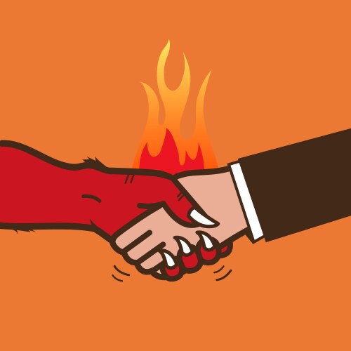 Devil Handshake Vector Images (81)