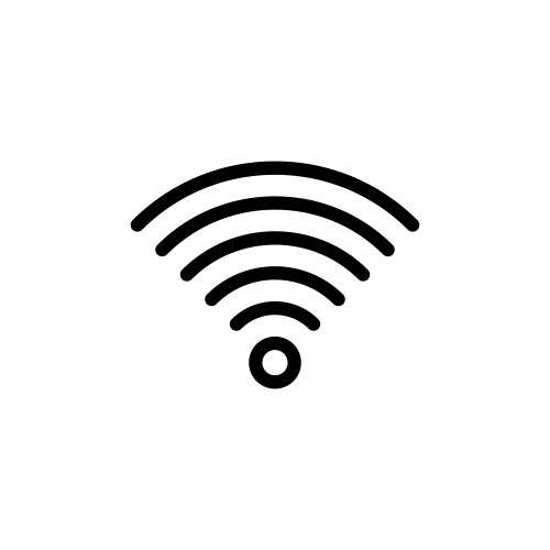 Wifi icon set wi fi connection symbol mobile Vector Image