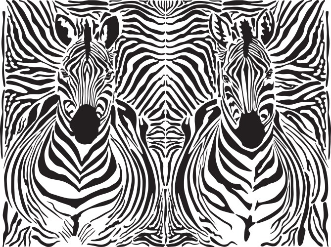 Fashion patterns zebra background african design Vector Image