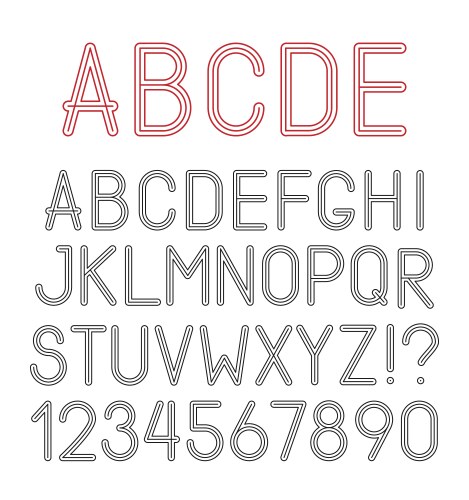 Alphabet Letters Outline Vector Images (over 44,000)