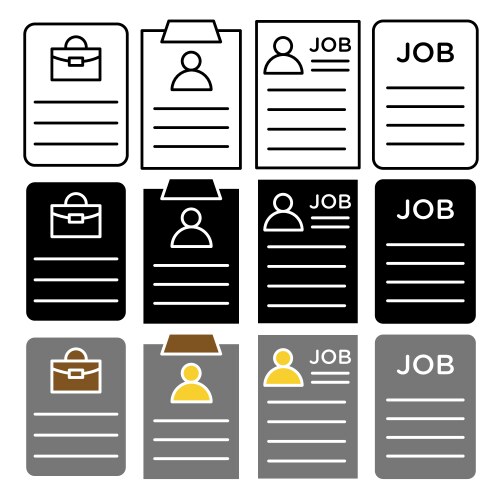 Detailed Job Description Vector Images (over 160)
