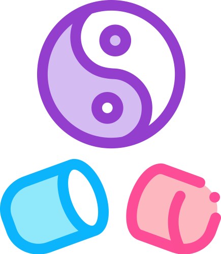 Yin yang outline Vector Images & Graphics for Commercial Use | VectorStock