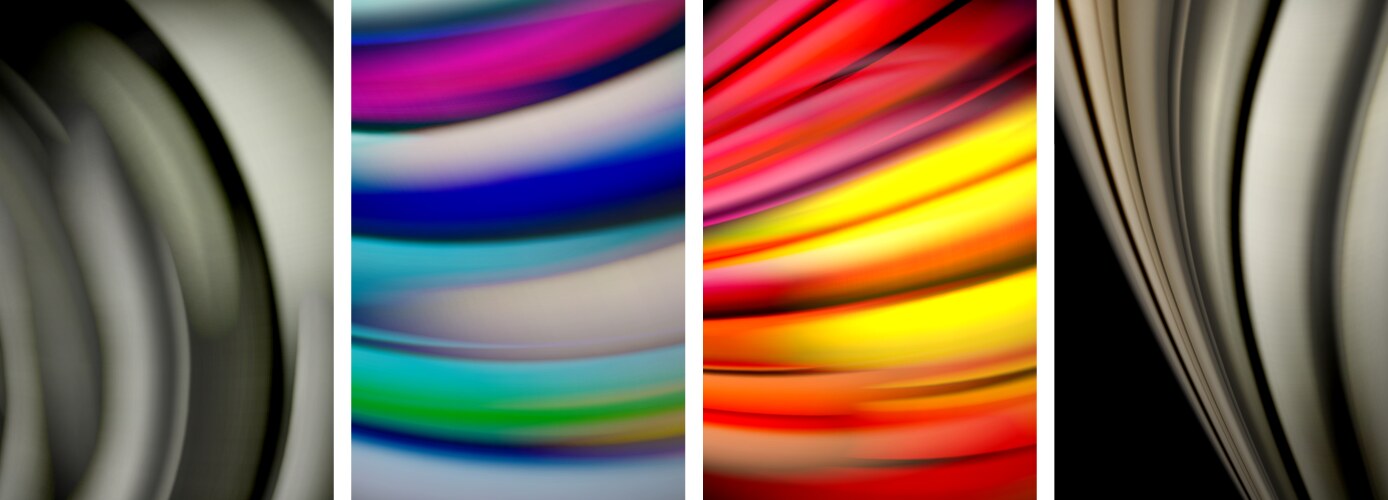 Blurred color line backgrounds Royalty Free Vector Image