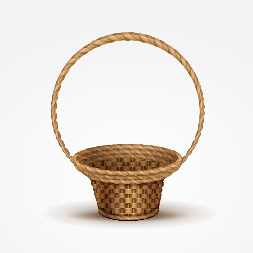 Empty basket Royalty Free Vector Image - VectorStock