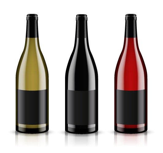 Wine bottles Royalty Free Vector Image - VectorStock