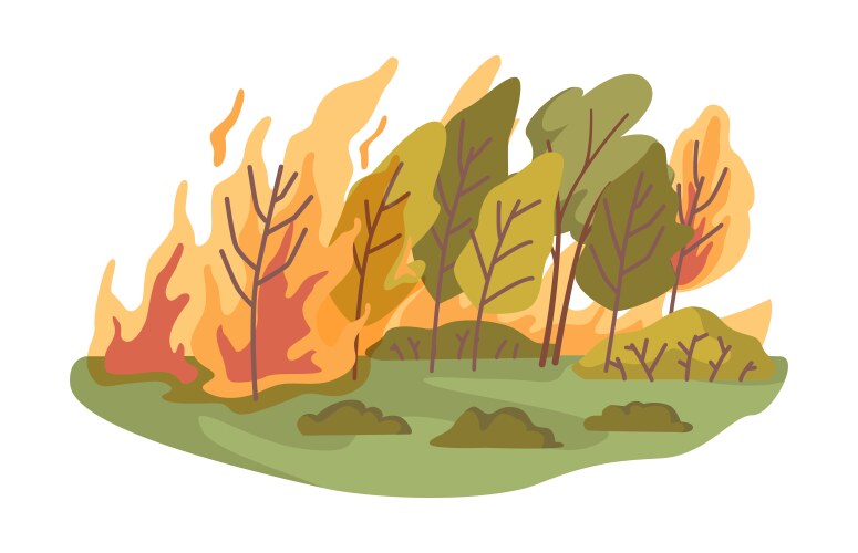 Natural disaster eruption Royalty Free Vector Image