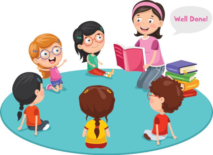 Preschool children Royalty Free Vector Image - VectorStock