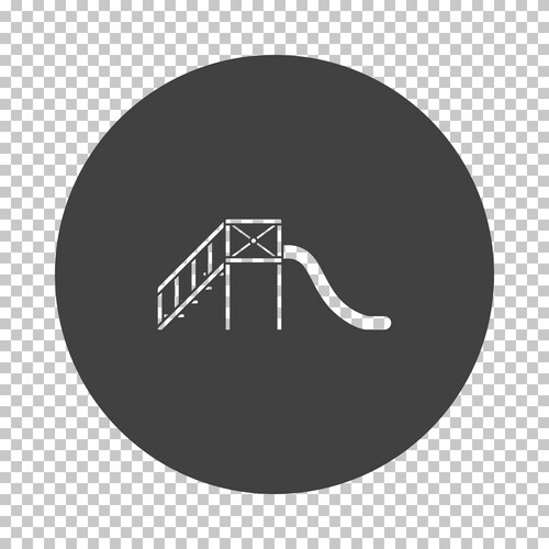 Spiral child slide icon outline water park Vector Image