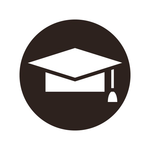 Education Graduation Icon – Royalty-Free Vector | VectorStock