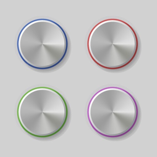 Buttons reality volume control Royalty Free Vector Image