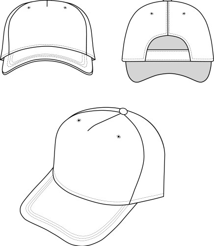Baseball cap Royalty Free Vector Image - VectorStock