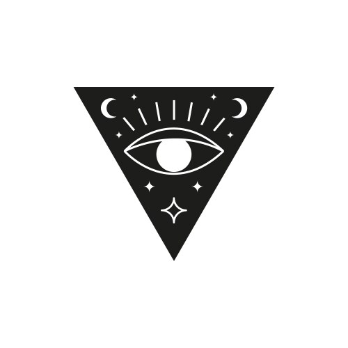 Inverted black triangle Royalty Free Vector Image