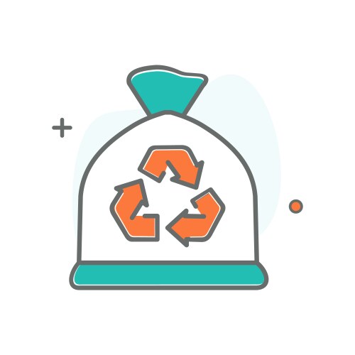 Waste recycling icon showcasing the process Vector Image