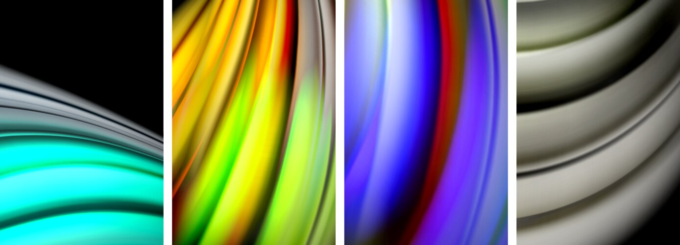 Blurred color line backgrounds Royalty Free Vector Image