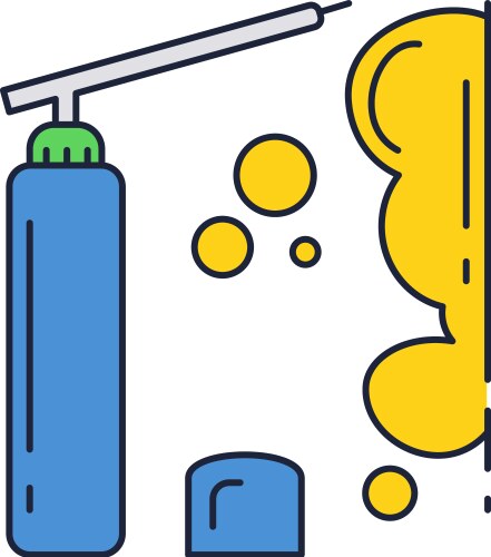 Spray can in use icon cartoon Royalty Free Vector Image