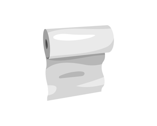 Textile roll icon paper tube design for kitchen Vector Image