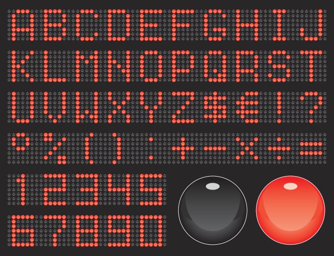 Dot Matrix Schriftart Vector Images (über 460)