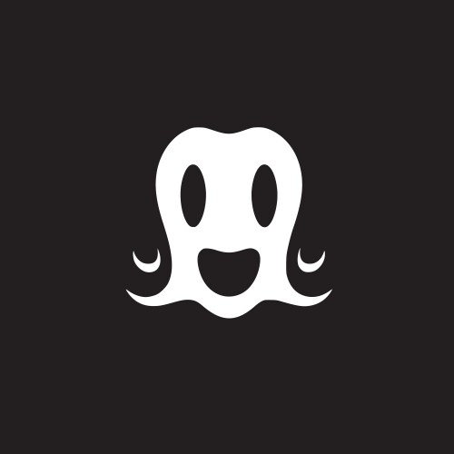 Ghost logo template Royalty Free Vector Image - VectorStock