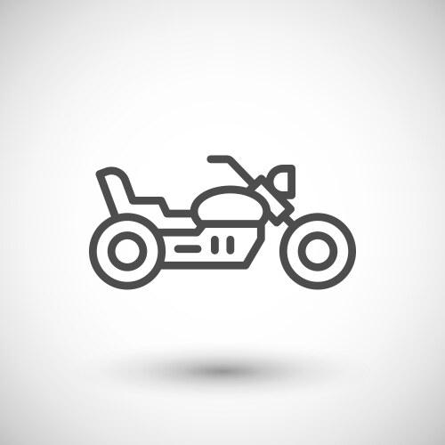 Chopper motorcycle Royalty Free Vector Image - VectorStock