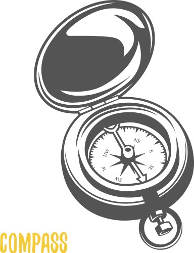 Hand compass icon Royalty Free Vector Image - VectorStock