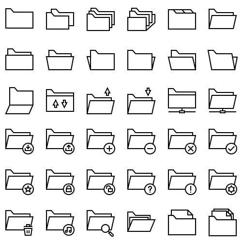 Angry file folder kawaii icon image Royalty Free Vector