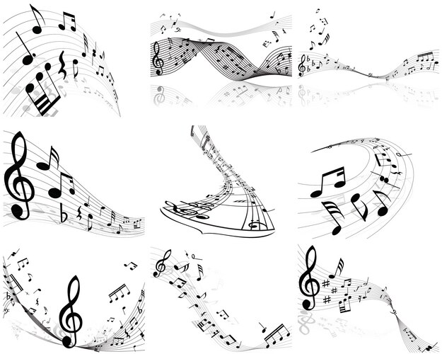 Music notes Royalty Free Vector Image - VectorStock