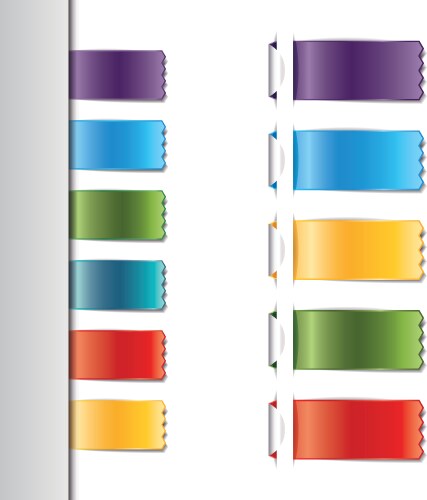 Tabs Royalty Free Vector Image - VectorStock