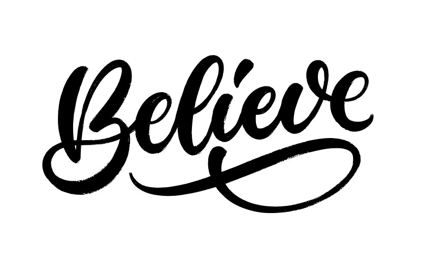 Cursive Believe Vector Images (over 320)