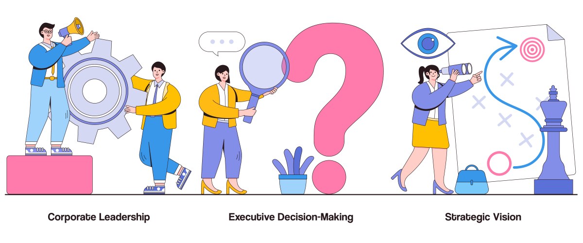 Corporate governance ethical decision-making Vector Image